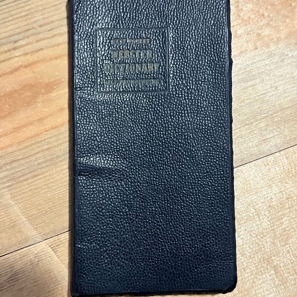 Accessories | Vintage 195s Black Leather Dictionary | Poshmark